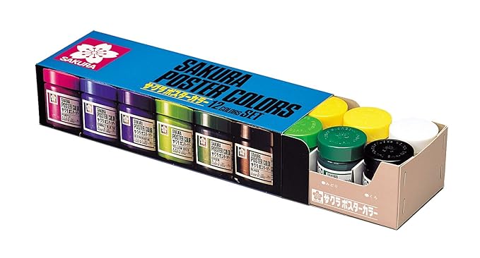 Sakura Poster Colors Set of 12 – Stationery Plug