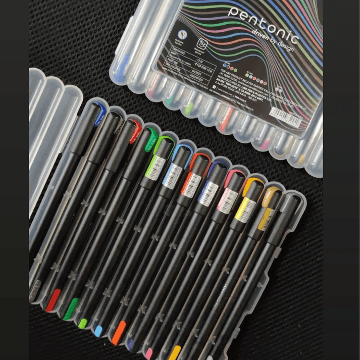 Pentonic Coloured Gel Pen Set – Stationery Plug